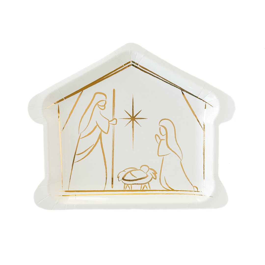 Christmas Nativity Paper Plates - Etsy