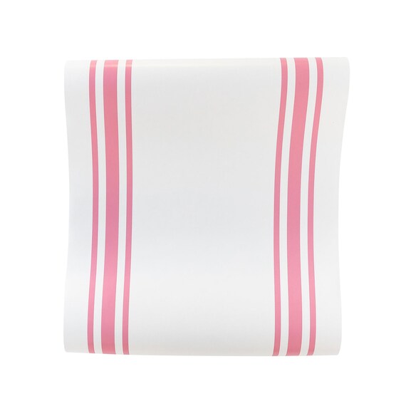 Pink Table Runner | Stripe Table Runner - Paper Table Runner - Pink ...