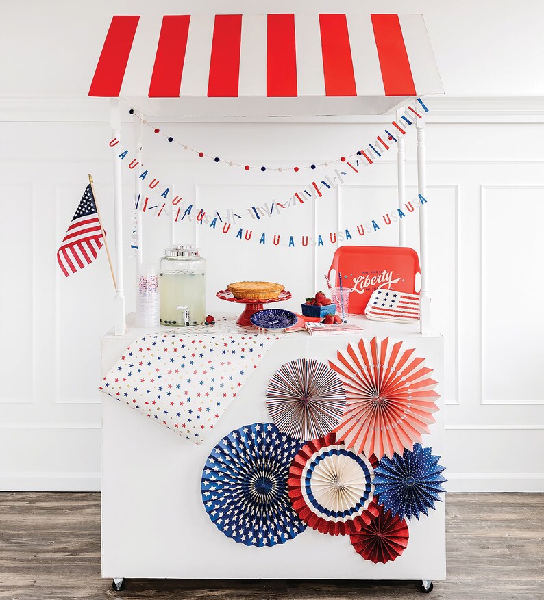 Patriotic Fans 4th of July Party Decorations Patriotic - Etsy