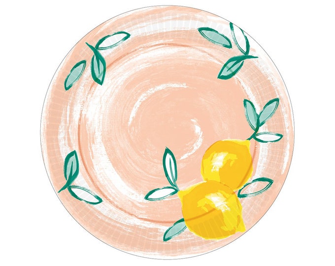 La Dolce Vita Small Party Plates X 10, Italy Themed Party Tableware ...