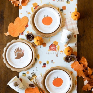 Fall Table Runner | Thanksgiving Table Runner - Autumn Table Runner ...