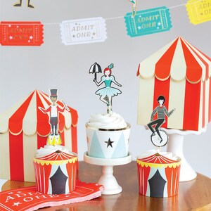Circus Party Favor Boxes Treat Boxes Circus Birthday Party Supplies ...