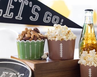 Football Paper Plates Football Party Football Birthday Party Tailgate ...