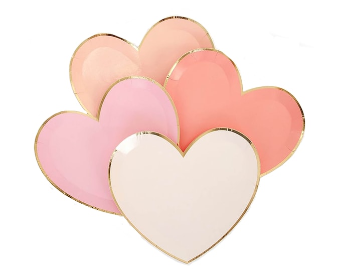 Heart Shaped Plates | Heart Plates - Valentines Day Plates - Valentine ...