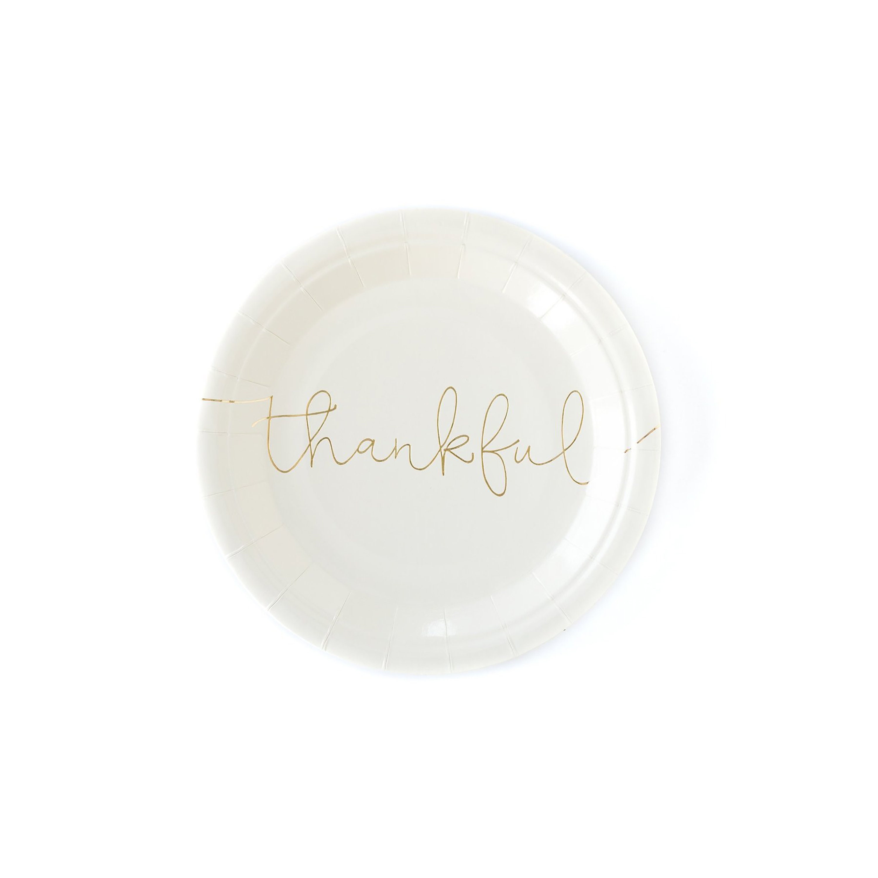 Thankful & Grateful Plate Set Thanksgiving Paper Plates - Etsy