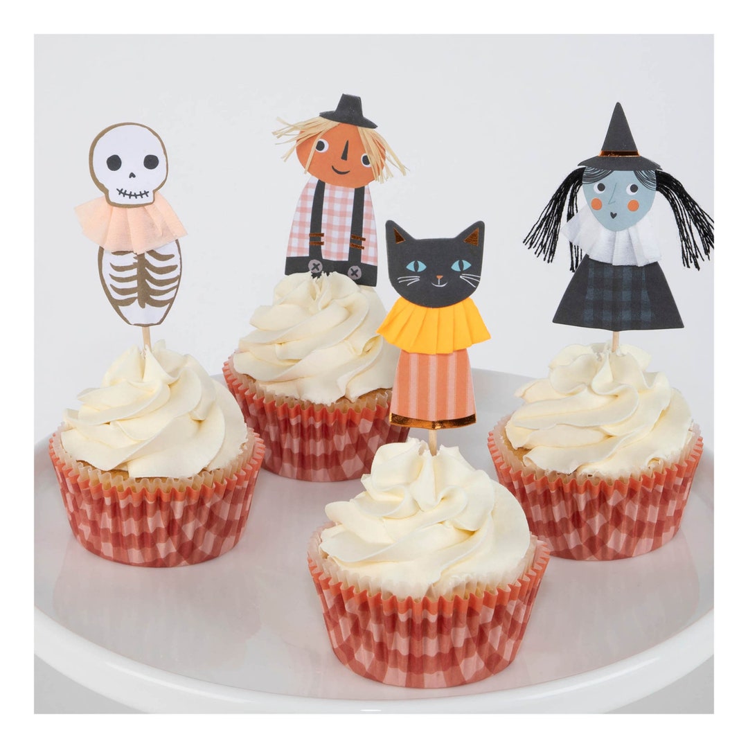 Halloween Cupcake Toppers | Halloween Party Supplies | Halloween ...