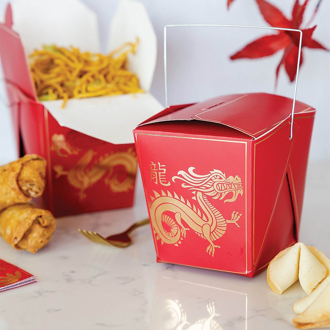 Chinese Take Out Boxes Chinese to Go Boxes Lunar New Year Party Favors ...