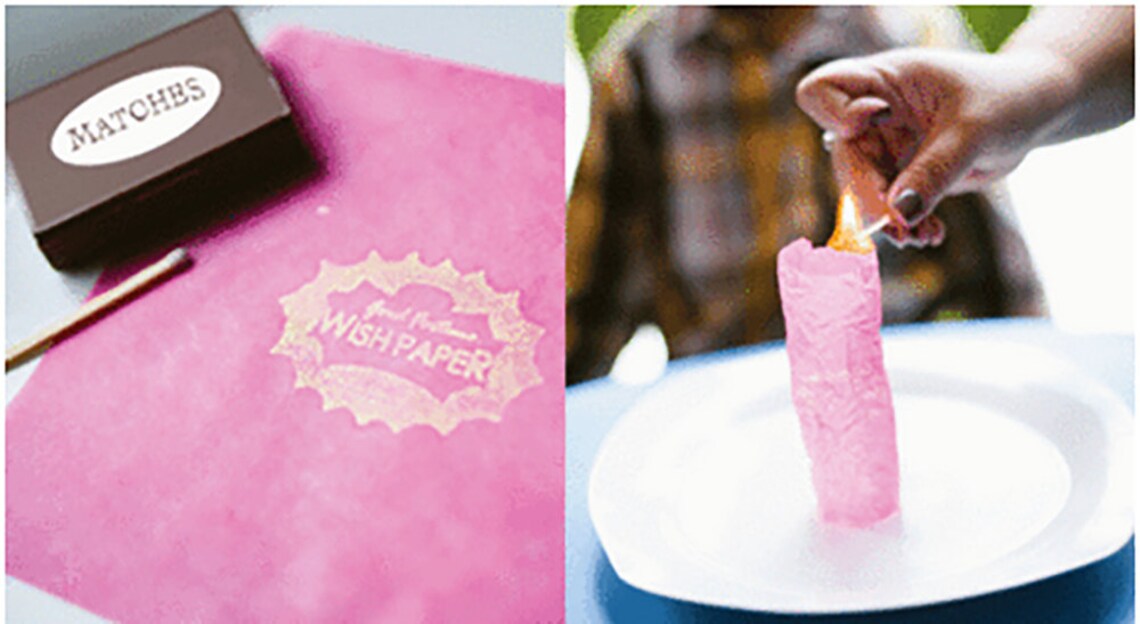 Wish Paper Flying Wish Paper Flash Paper Make a Wish | Etsy