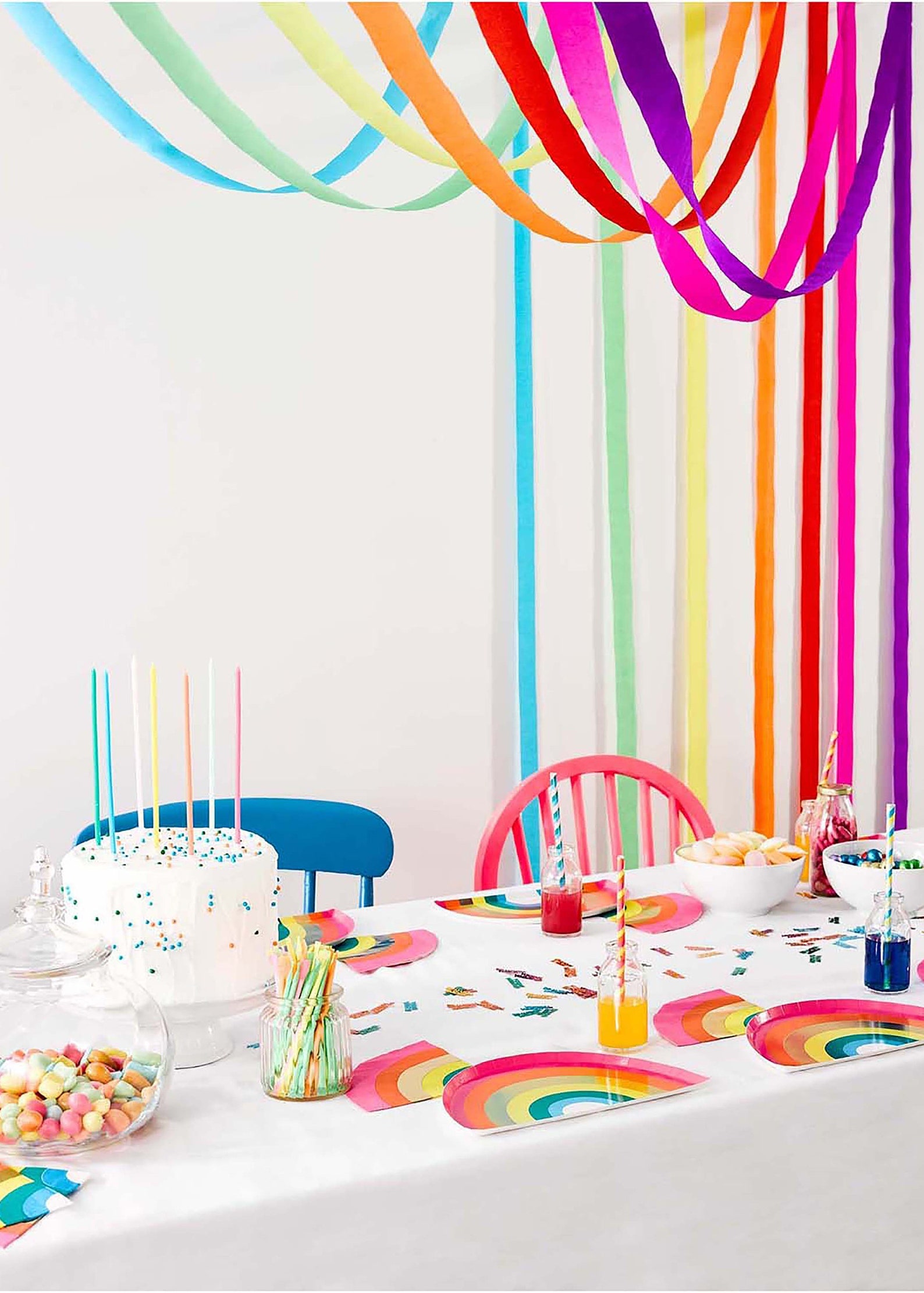 Happy Birthday Cake Candles Rainbow Birthday Party Rainbow | Etsy