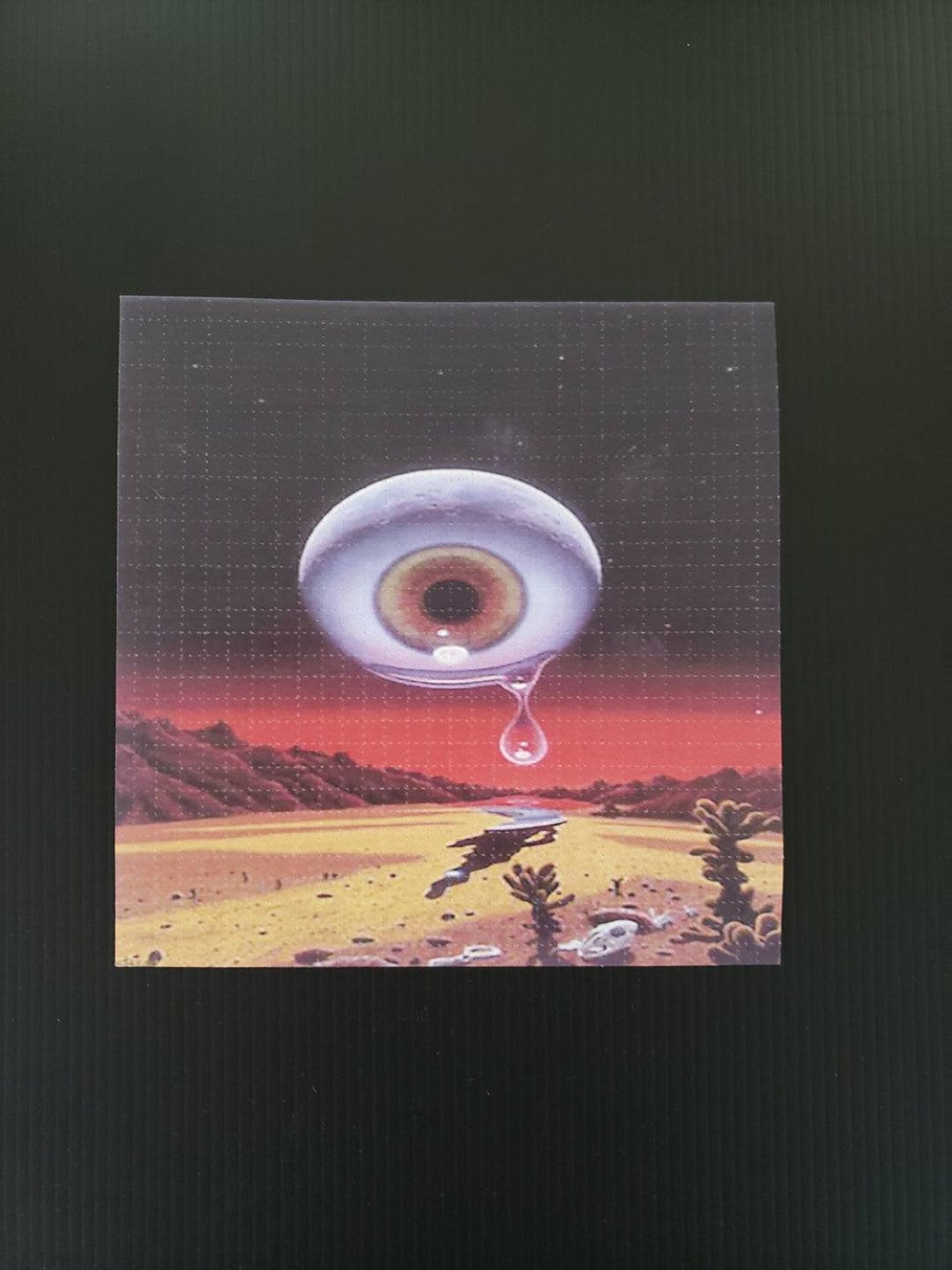 Retro Moon Third Eye Space Blotter Art Print | Etsy