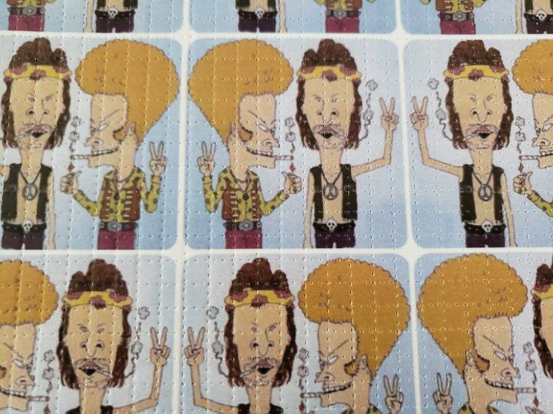 Beavis and Butthead Hippies Blotter Art Print - Etsy