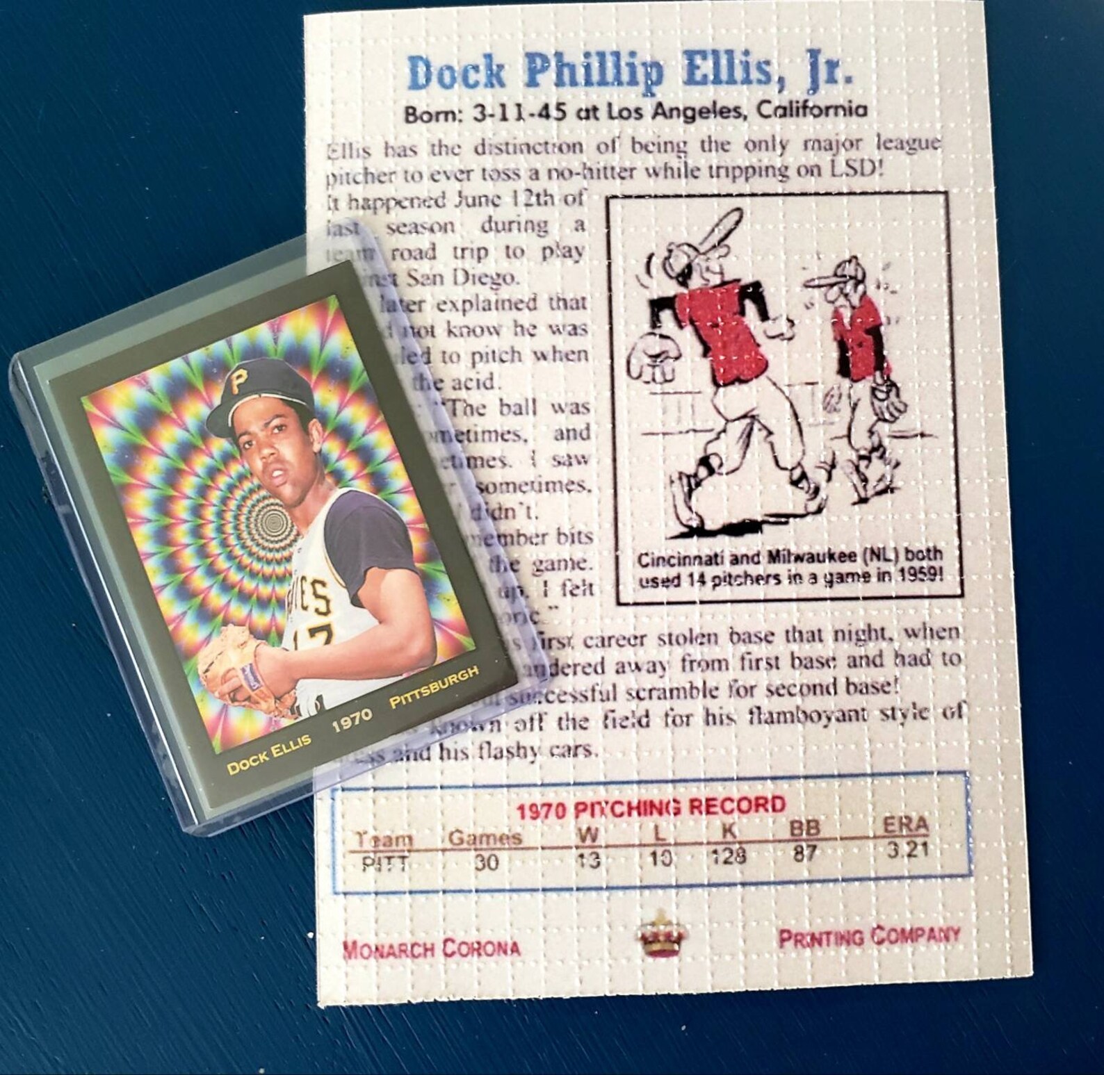 Limited Edition Set 50th Anniversary Doc Ellis on L No Hitter - Etsy