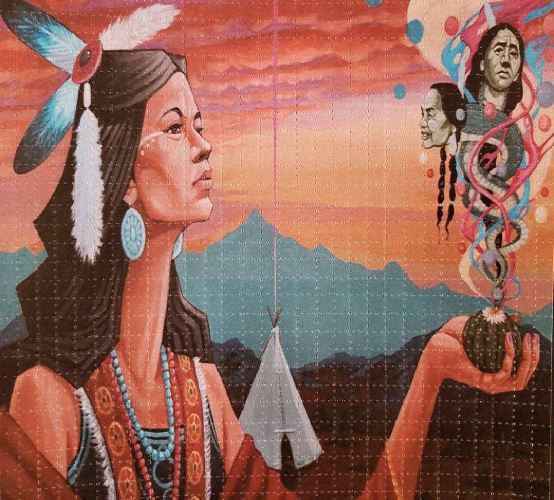 Peyote Gods Blotter Art Print - Etsy