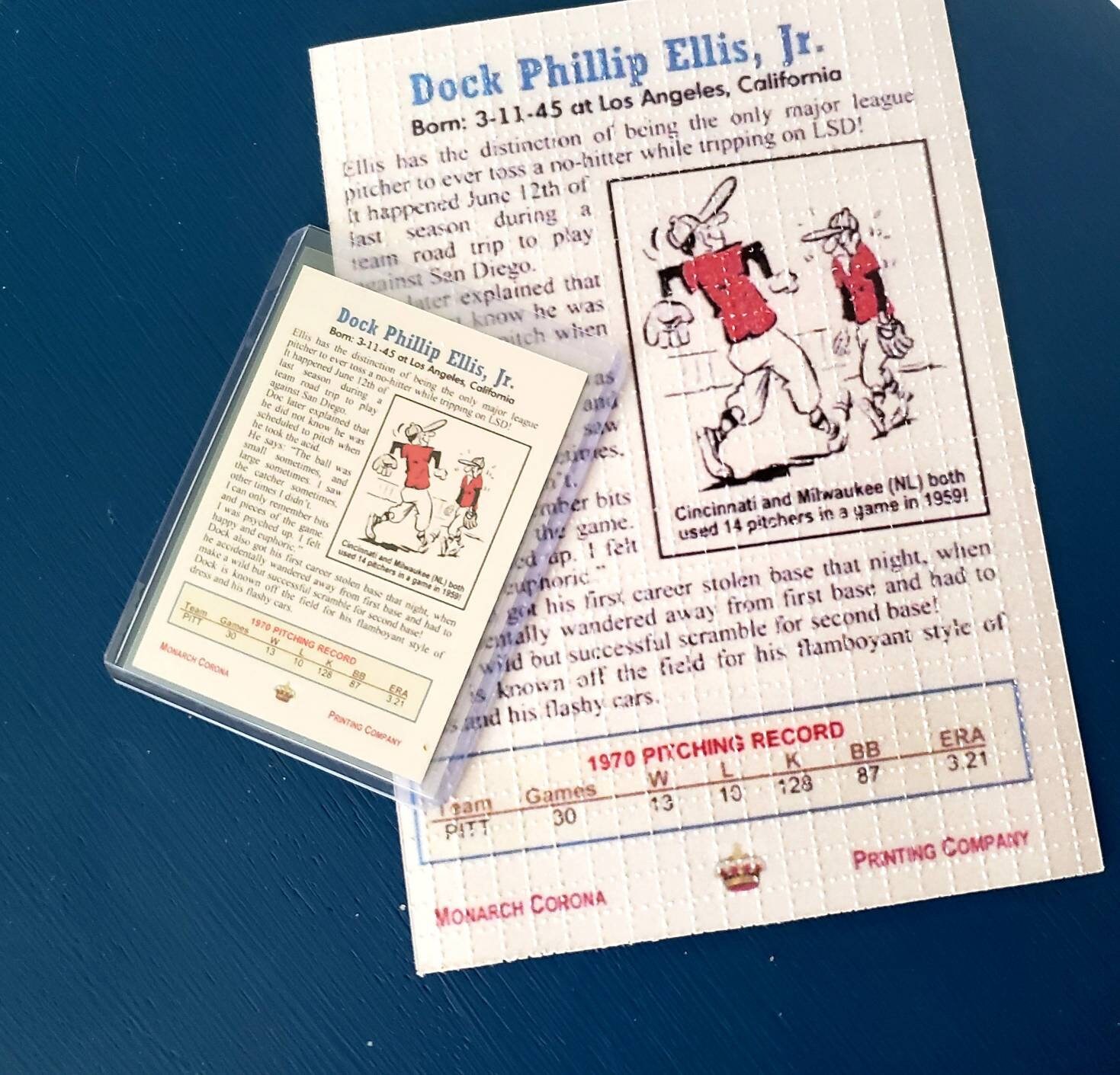 Limited Edition Set 50th Anniversary Doc Ellis on L No Hitter - Etsy