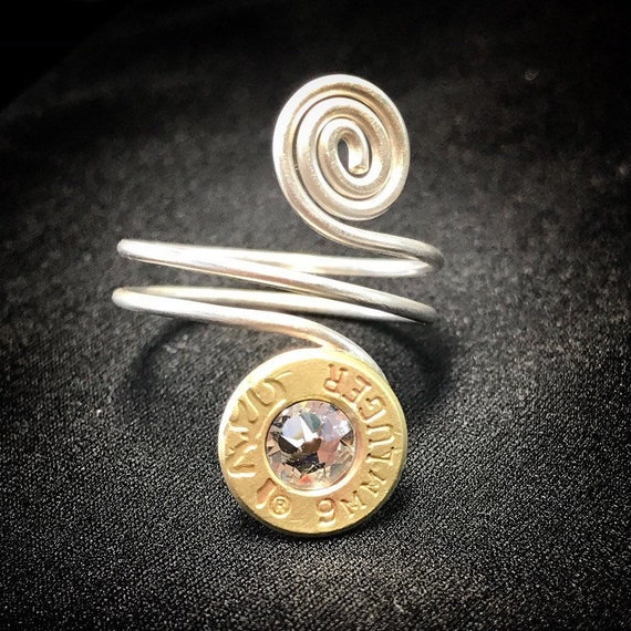 Spiral Bullet Ring | Etsy