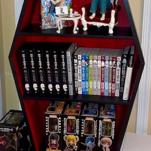 Fire & Brimstone 4 Ft Coffin Bookcase/bookshelf/shelving Unit - Etsy