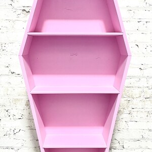 Pretty in Pink 4 Ft Coffin Bookcase/bookshelf/shelving Unit - Etsy