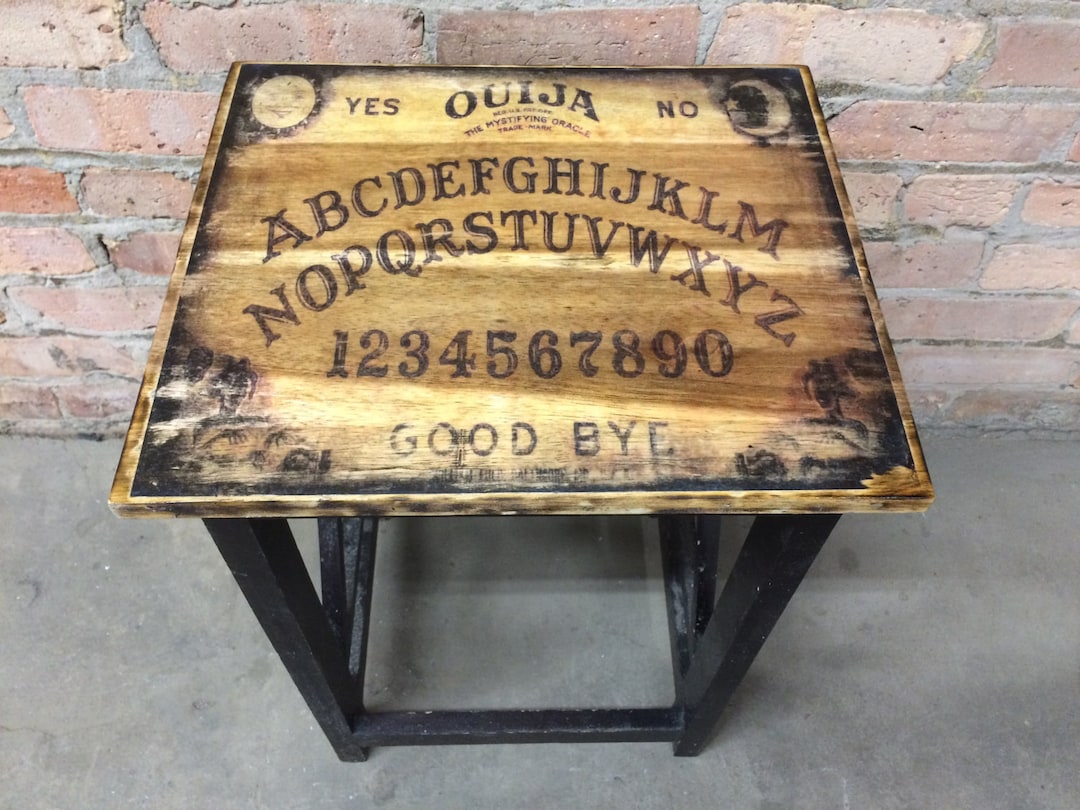 Rustic Ouija Board Side Table - Etsy