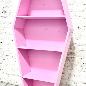 Pretty in Pink 4 Ft Coffin Bookcase/bookshelf/shelving Unit - Etsy