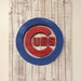 Rustic Chicago Cubs Pinstripe Wall Hanging - Etsy
