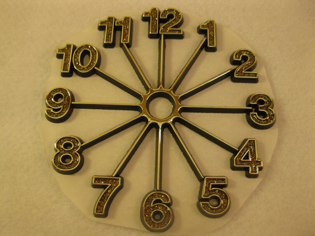 Vintage Plastic Clock Face 4 Inch for Clockmaking - Etsy
