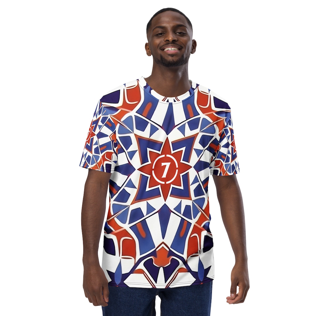Moorish American Circle 7 Muslim Mosaic Tile Patterns Men's T-shirt - Etsy