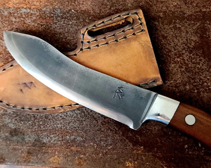 Handmade Mountain Man Knife Authentically Styled Primitive Sheath ...