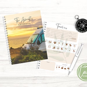 Personalised Travel Journal, Campervan Journal, A5 Travel Planner ...