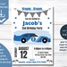 Racing Car Birthday Invitation Blue Race Car Party Invite - Etsy