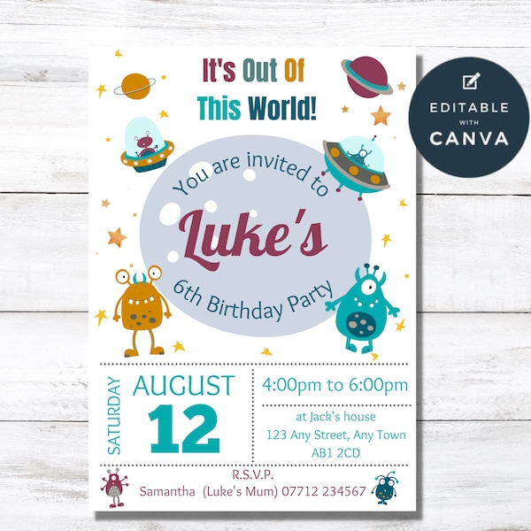 Alien Birthday Party - Etsy