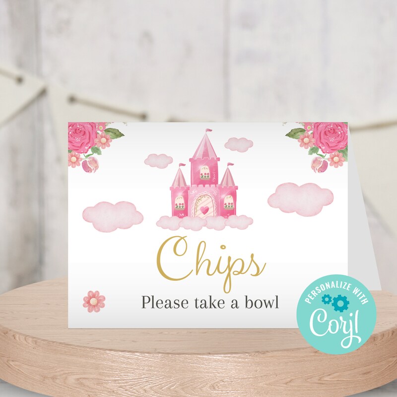 Princess Food Labels - Etsy