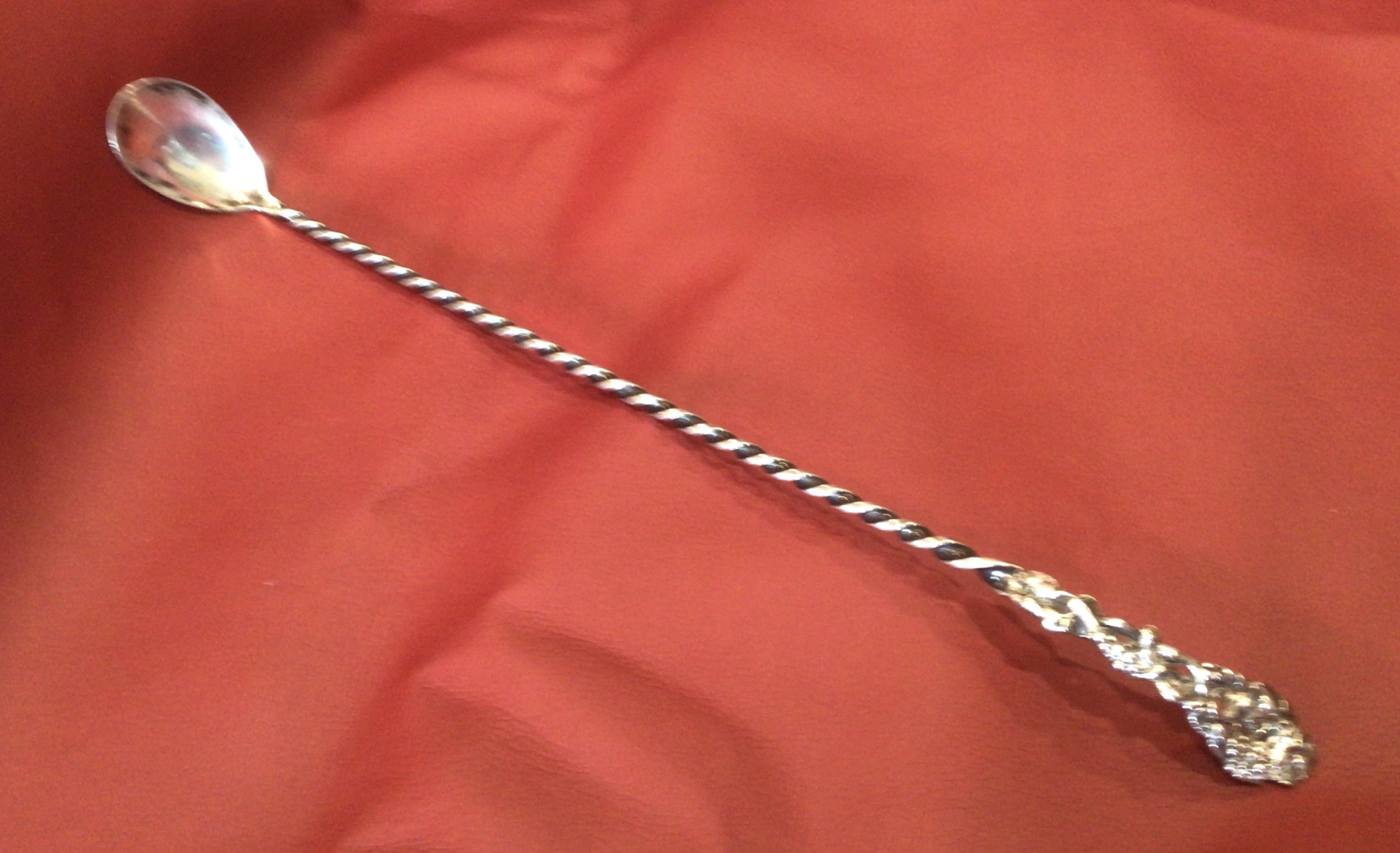 Rare Grape Vine Pattern Sterling Silver Claret Ladle Spoon by Dominick ...