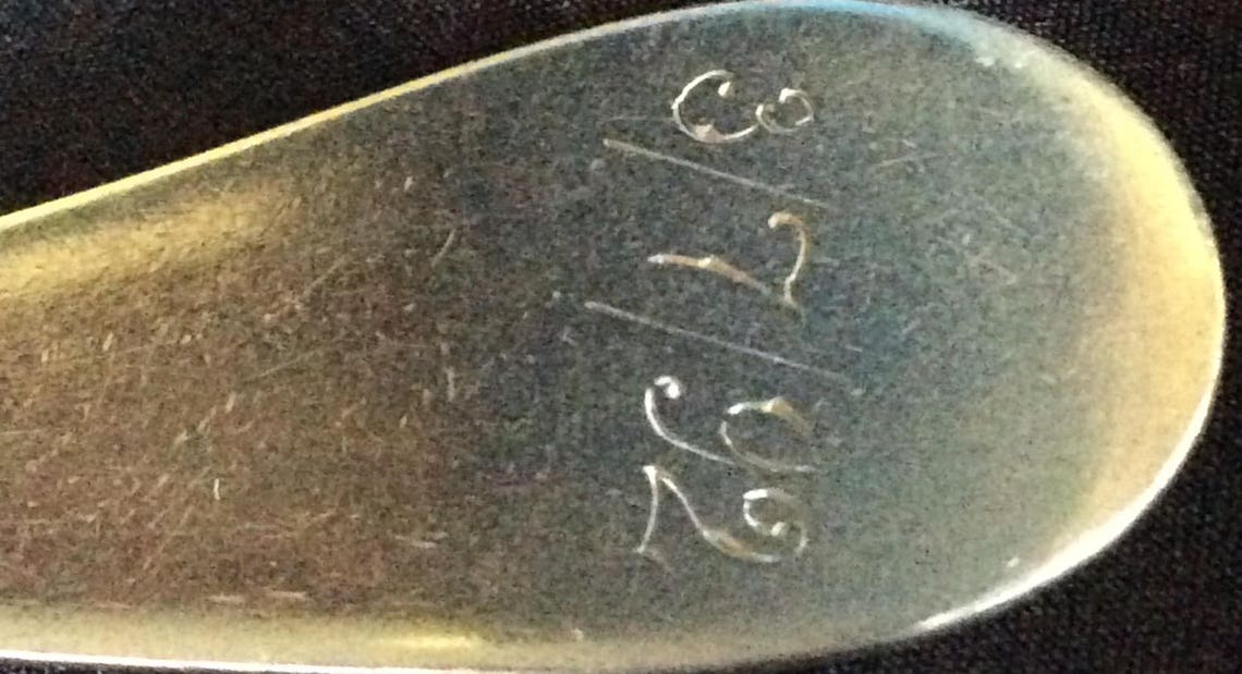 Twist Handle Sterling Silver Ladle With Aesthetic Engraved Bowl - Etsy