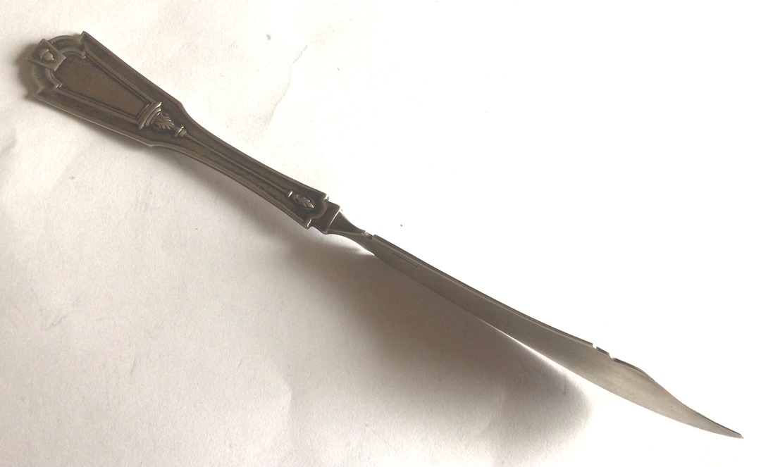 Keystone by Whiting Twist Handle Sterling Silver Master Butter Knife - Etsy
