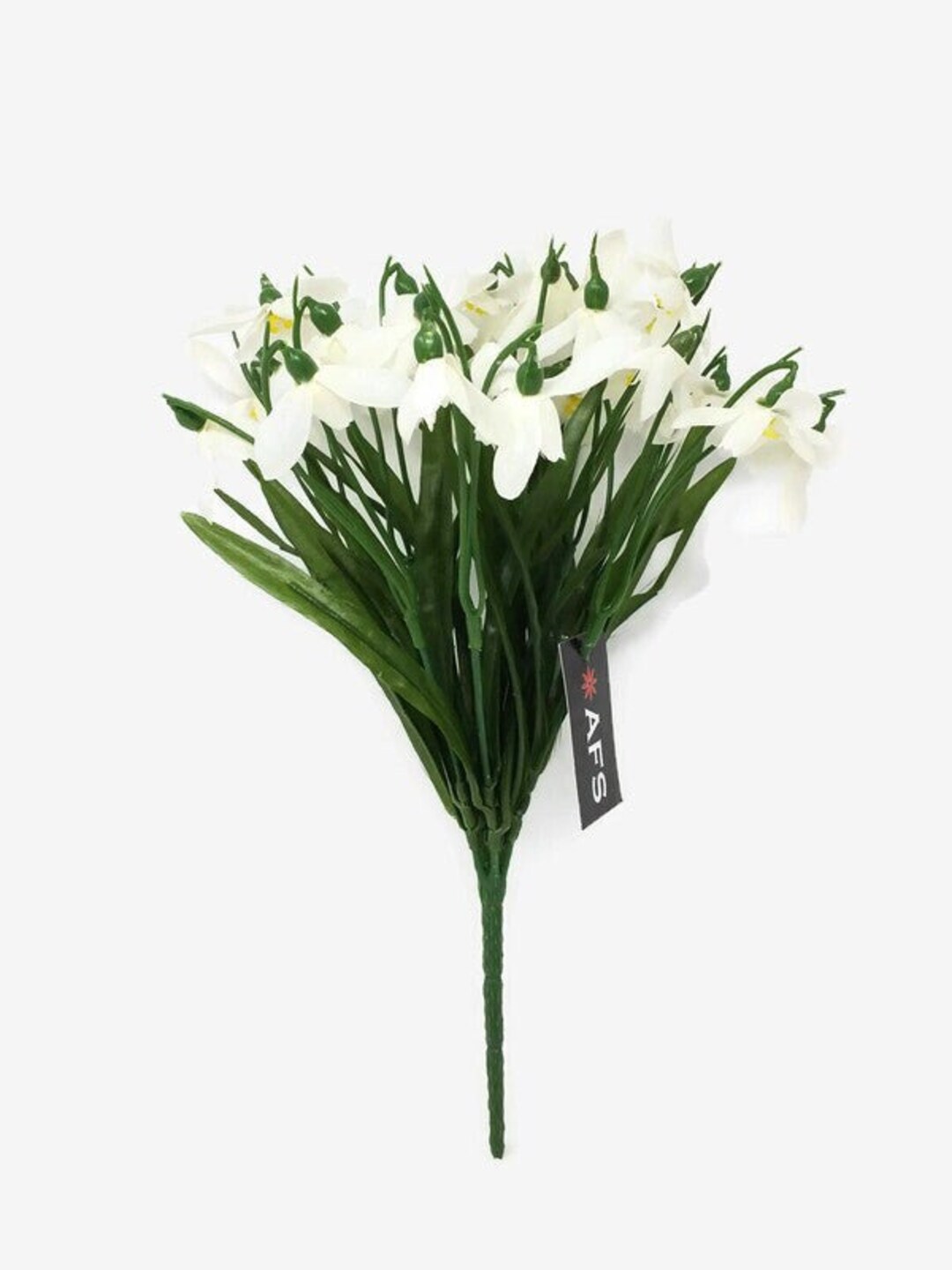 Artificial White Snowdrop Flower Bush X 30cm Wedding Table Memorial ...
