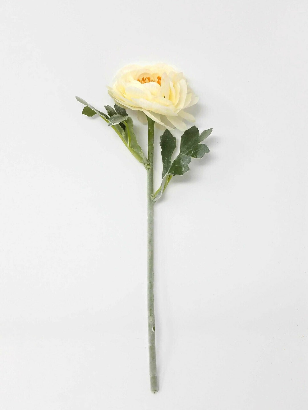 Single Stem Artificial Ranunculus Pick X 26cm Cream Flower Arrangement ...