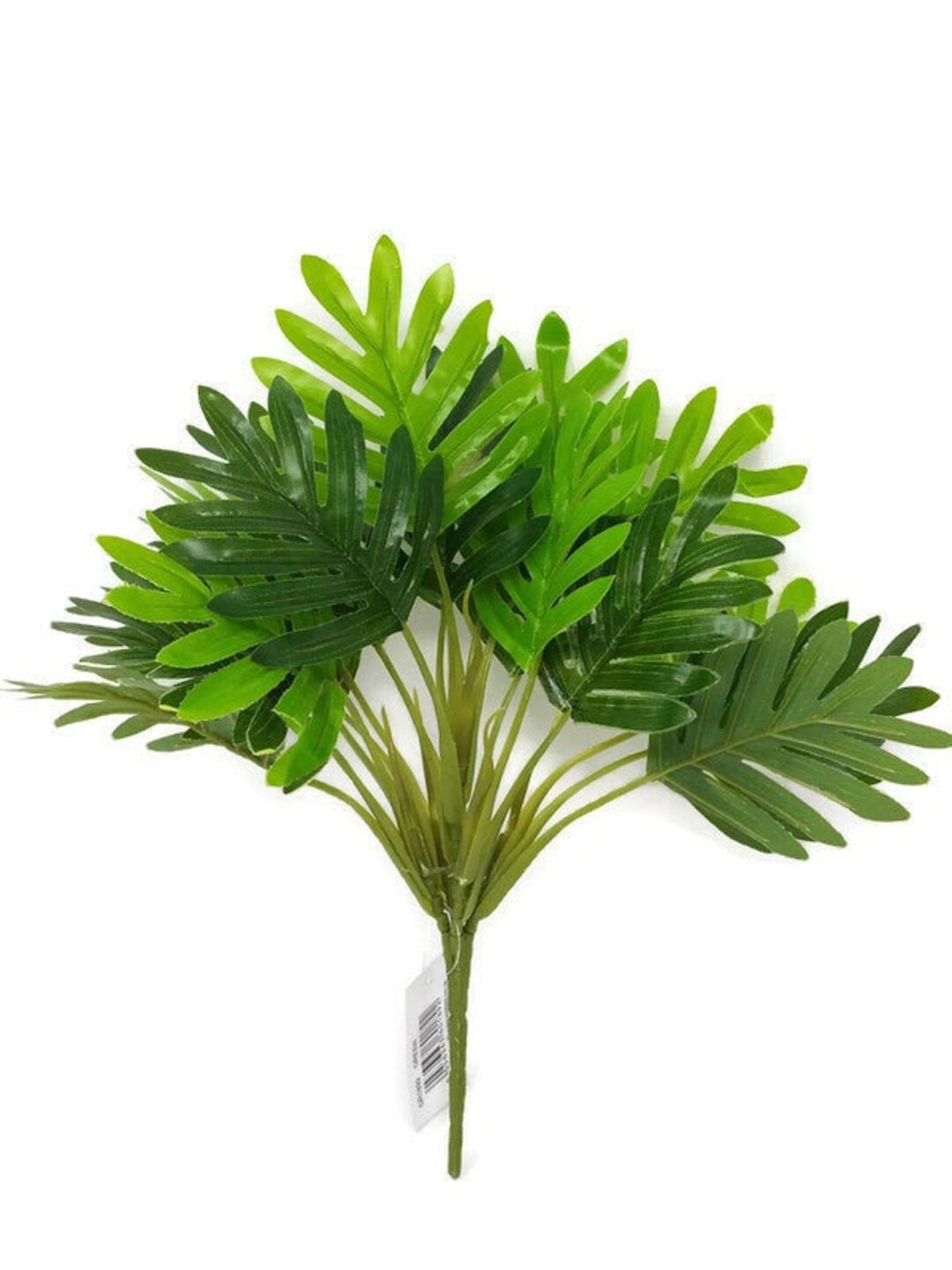 Artificial 18 Leaf Bamboo Monstera Leaf Bush X 30cm Small - Etsy