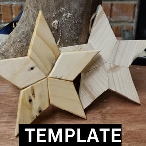 Downloadable Patchwork Star Template - Etsy