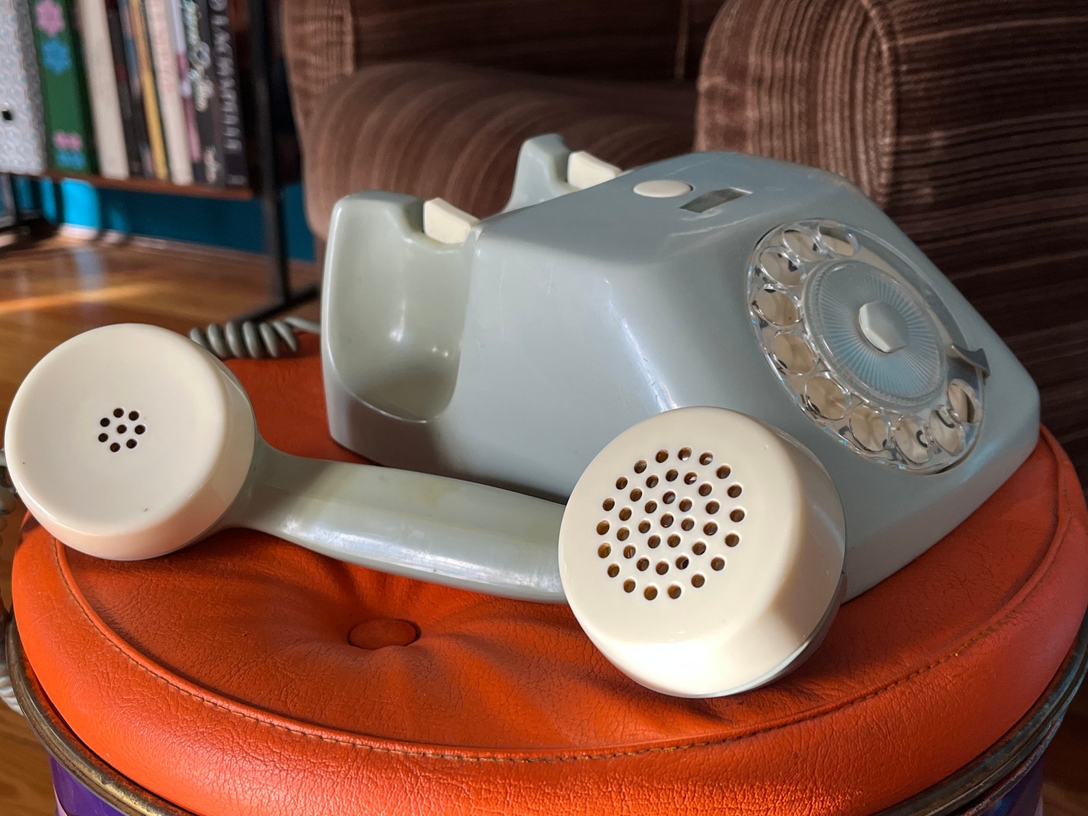 Vintage 1970 Grey Rotary Phone Made in Italy - Etsy