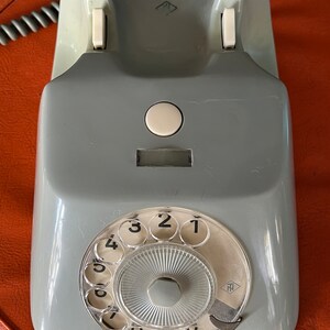 Vintage 1970 Grey Rotary Phone Made in Italy - Etsy