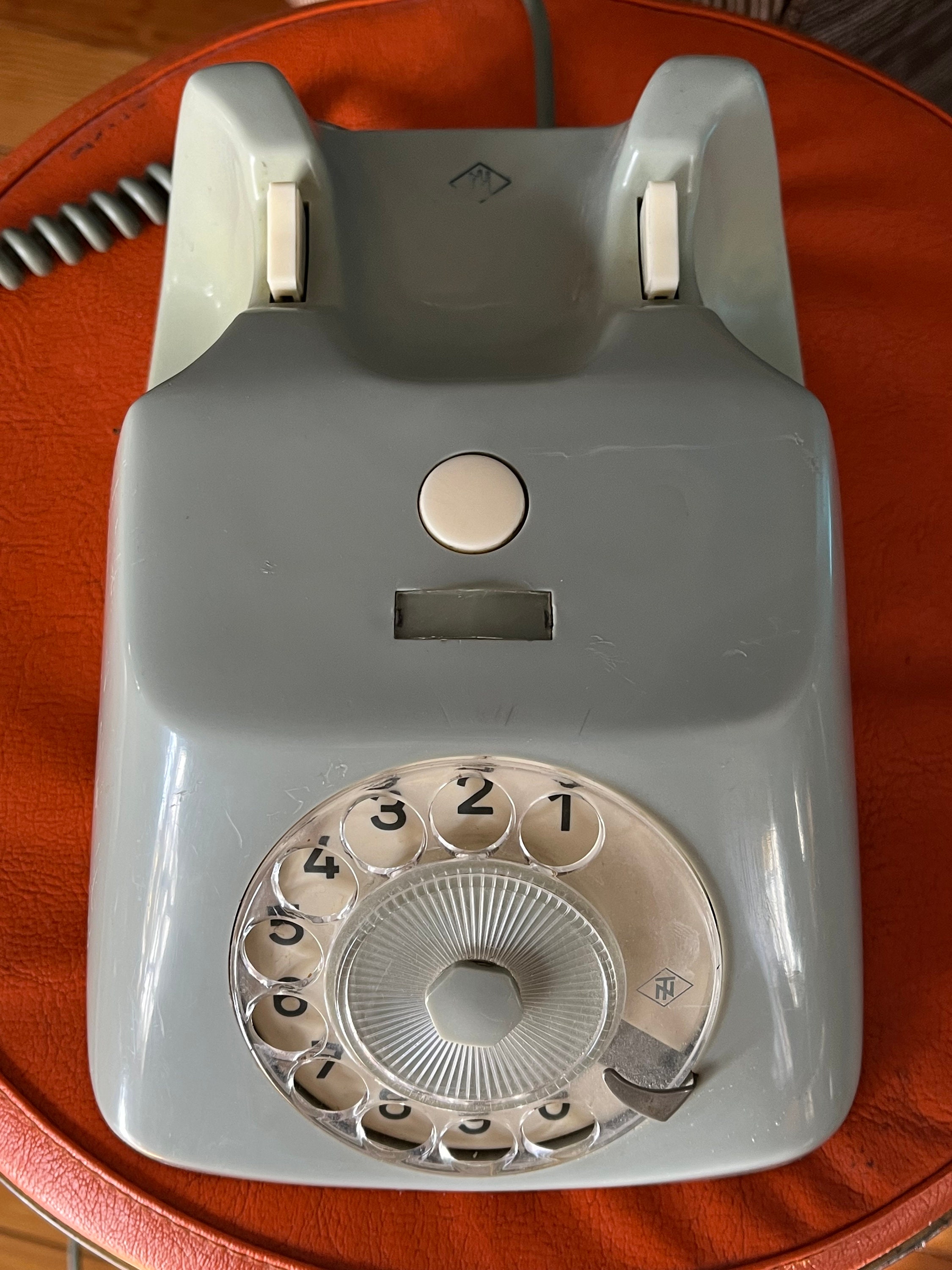 Vintage 1970 Grey Rotary Phone Made in Italy - Etsy
