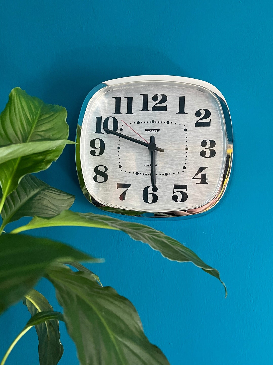 Vintage 1970 Starke Wall Clock / Space Age Plastic Clock / - Etsy