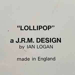 1970 Round Tray LOLLIPOP - Jrm Design by Ian Logan - Made in England - Etsy