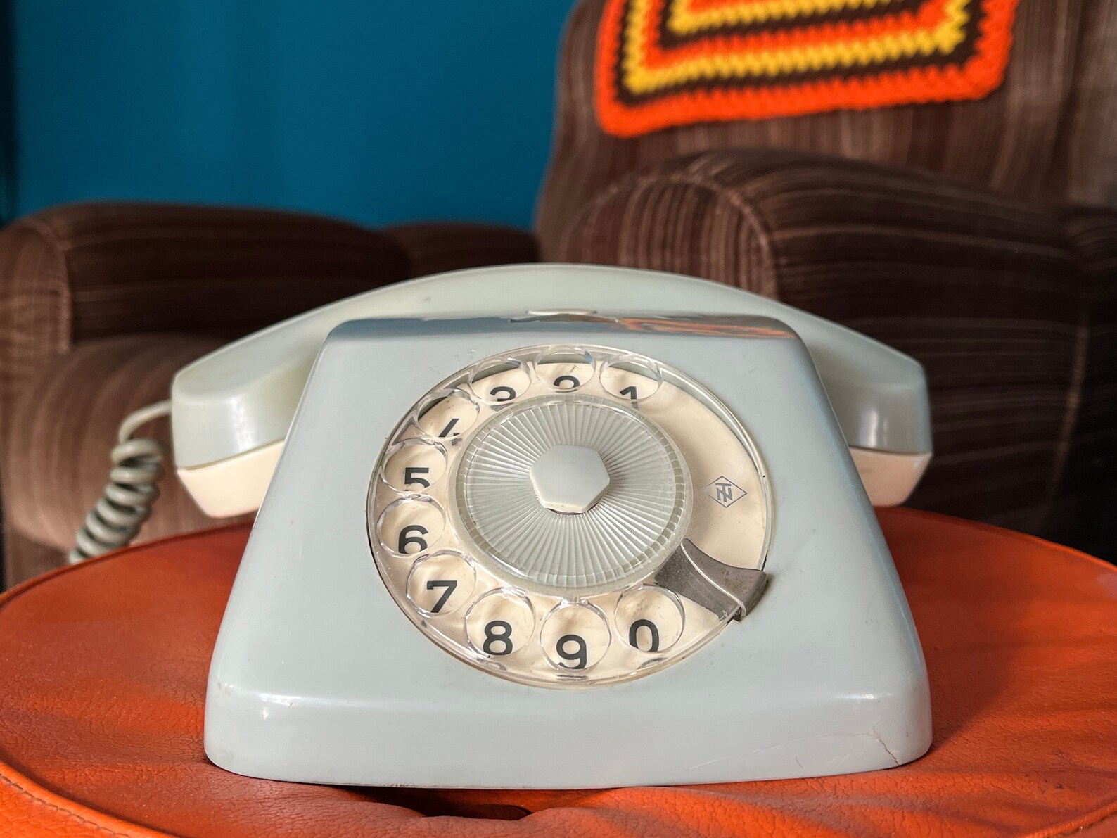 Vintage 1970 Grey Rotary Phone Made in Italy - Etsy