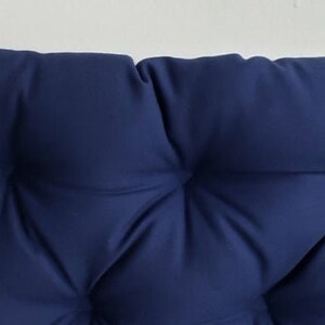 Cotton Canvas Tufted Headboard Cushion, Back Rest Cushion, Custom Vegan ...