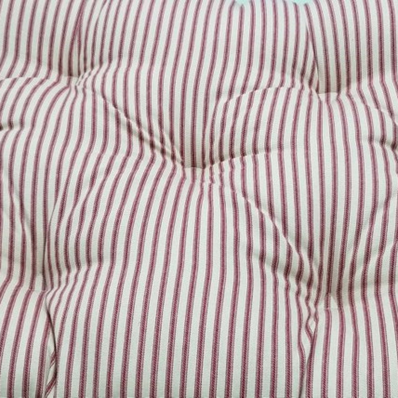 Red White Tufted Cushion - Etsy