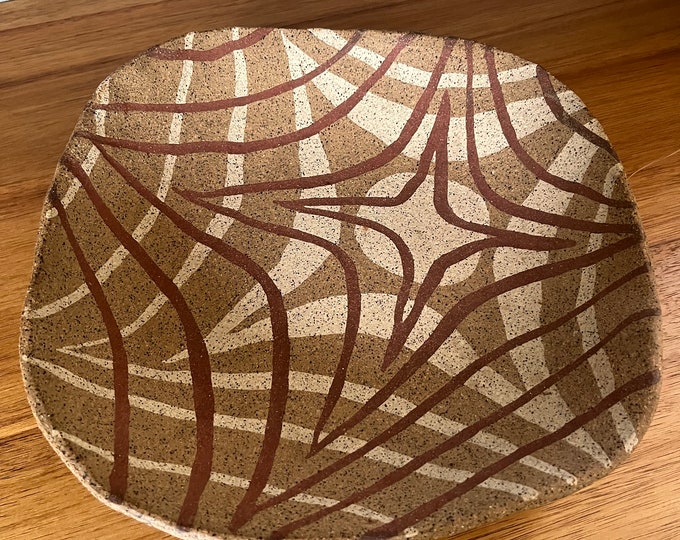 Rare Vintage Mid Century Abstract Jane Parshall Studio Pottery Tray - Etsy