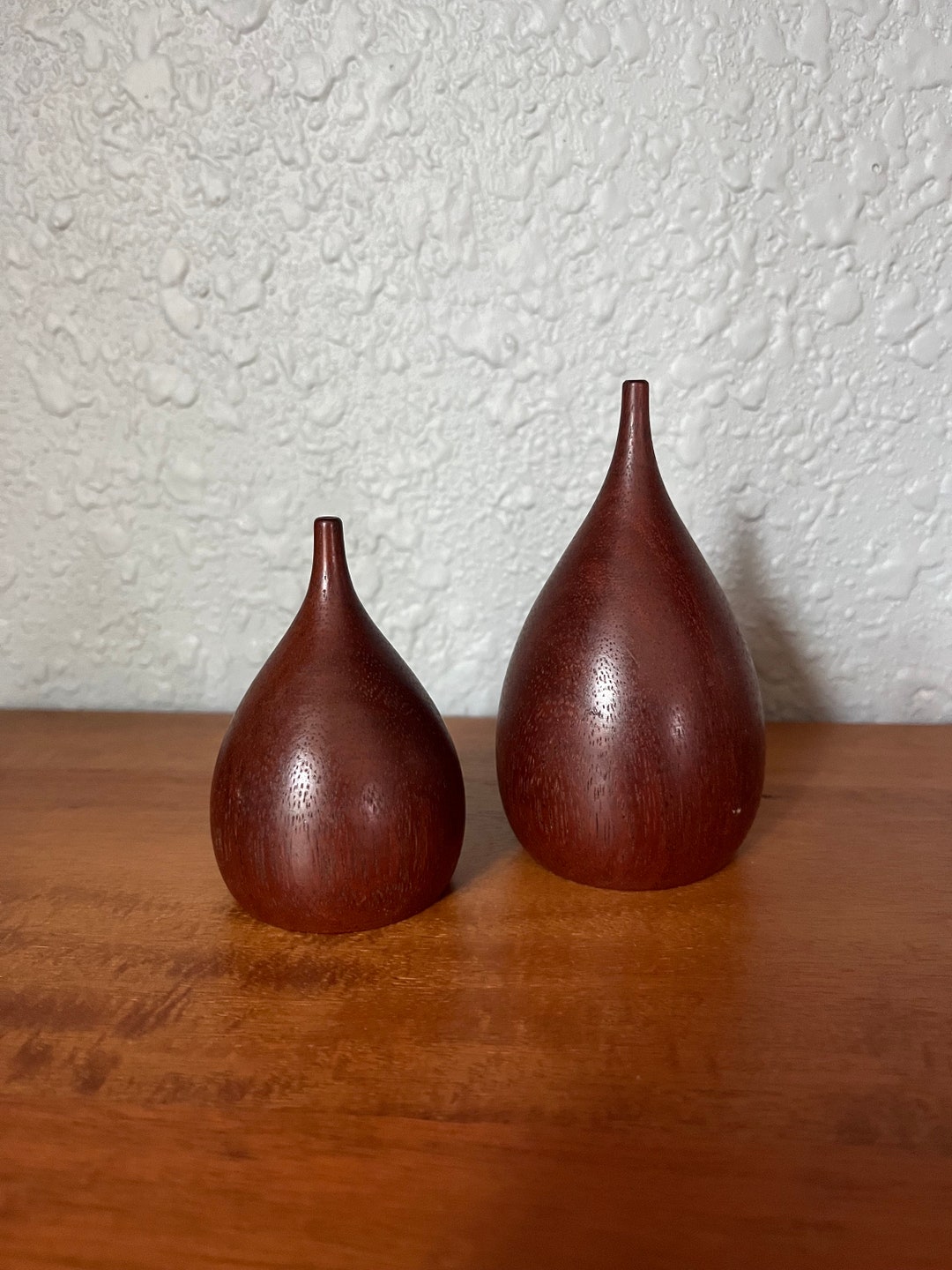 Mid Century Set of Teak Salt and Pepper Shaker - Etsy