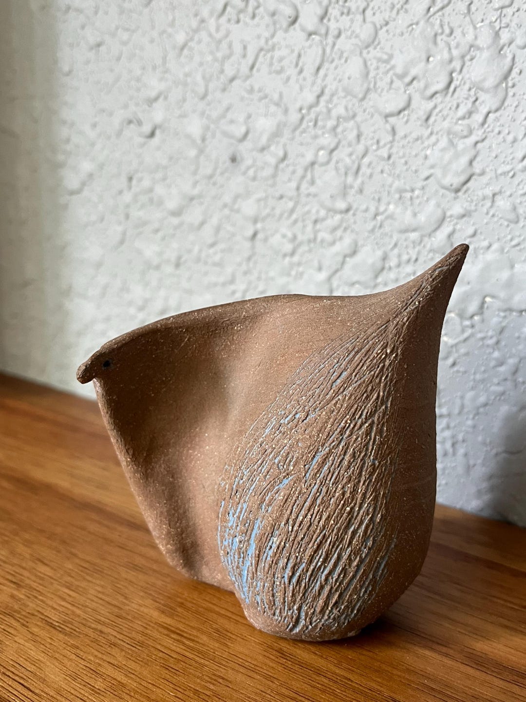 Rare Mid Century Modernist Abstract Carved Studio Pottery Bird - Etsy