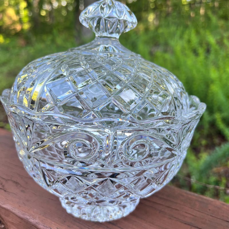Crystal Candy Dish - Etsy